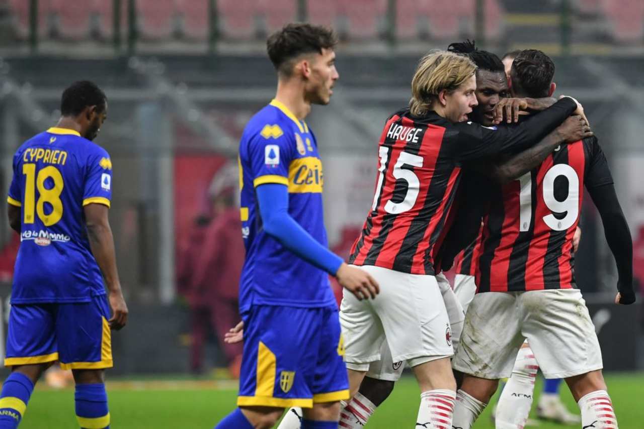 Milan, pali e rimonta: con il Parma un pareggio che vale oro