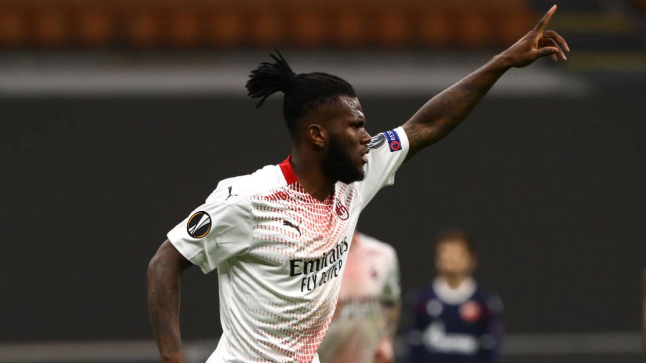 Kessie, gol e dedica a Willy Ta Bi in Milan-Stella Rossa | Foto