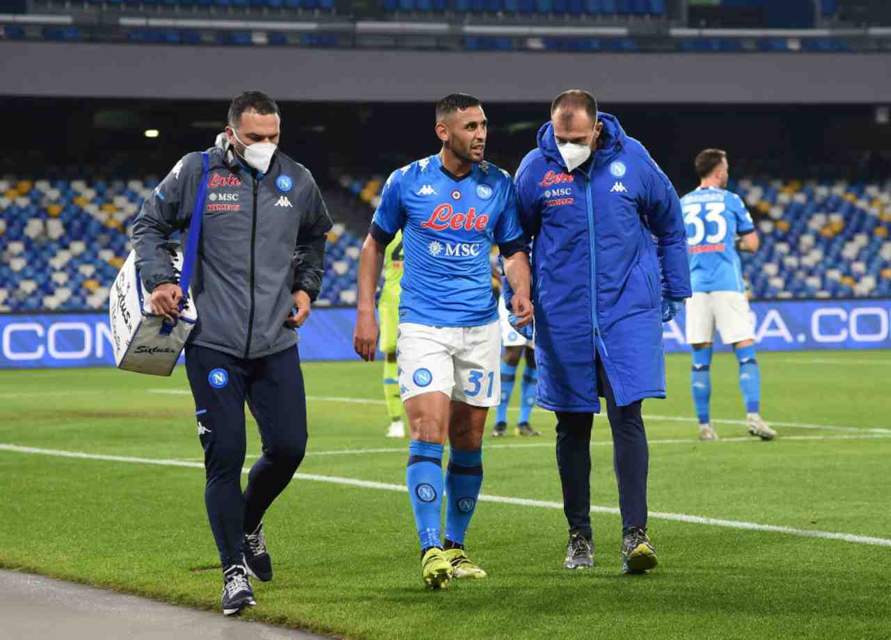 Infortunio Ghoulam, si teme stiramento: Milan-Napoli a rischio