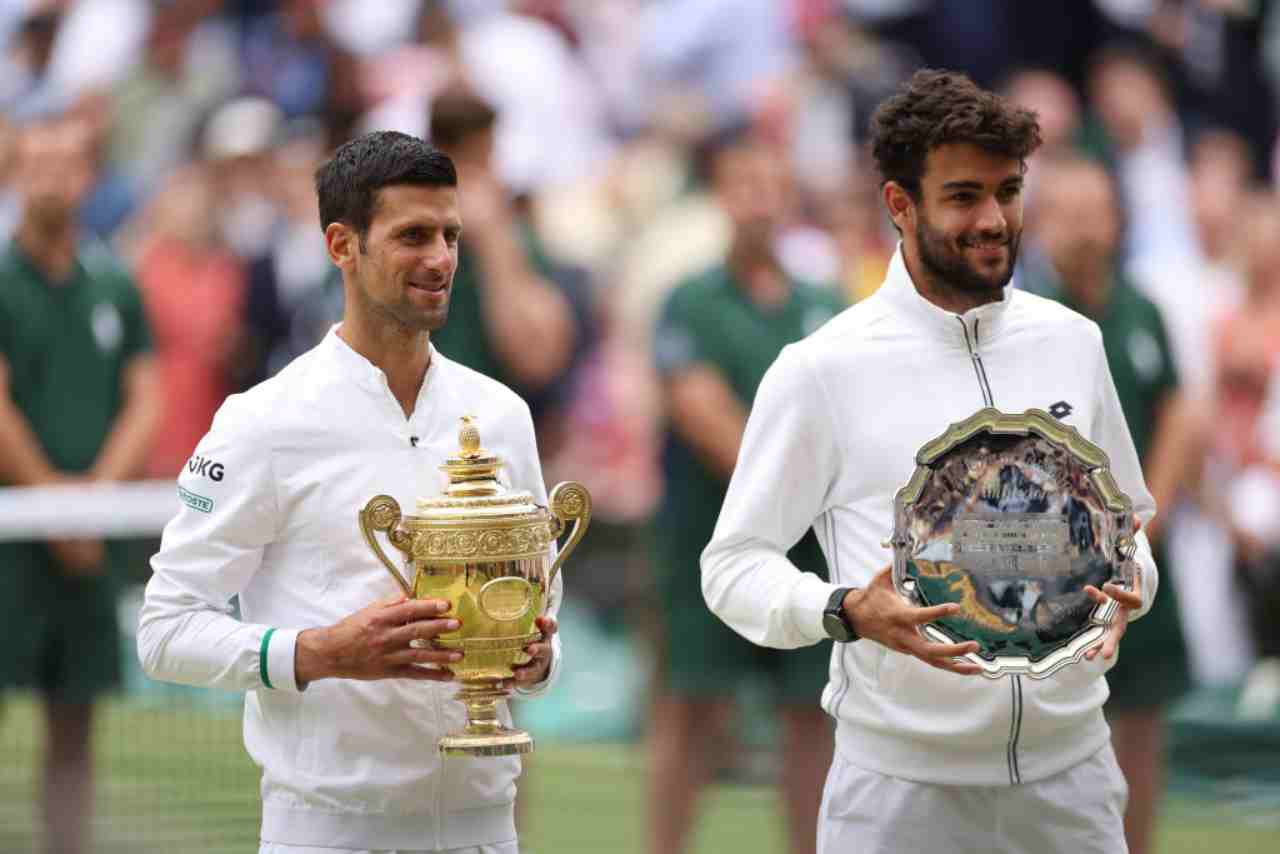 Berrettini-Djokovic, una sfida da... Serie A: per quale squadra tifano