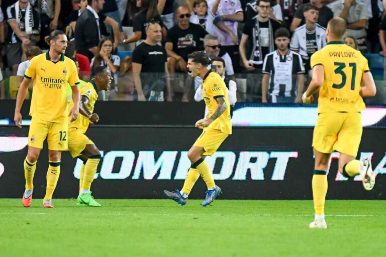 Udinese-Milan 0-3, cronaca e pagelle: Pulisic letale, Gimenez sprecone